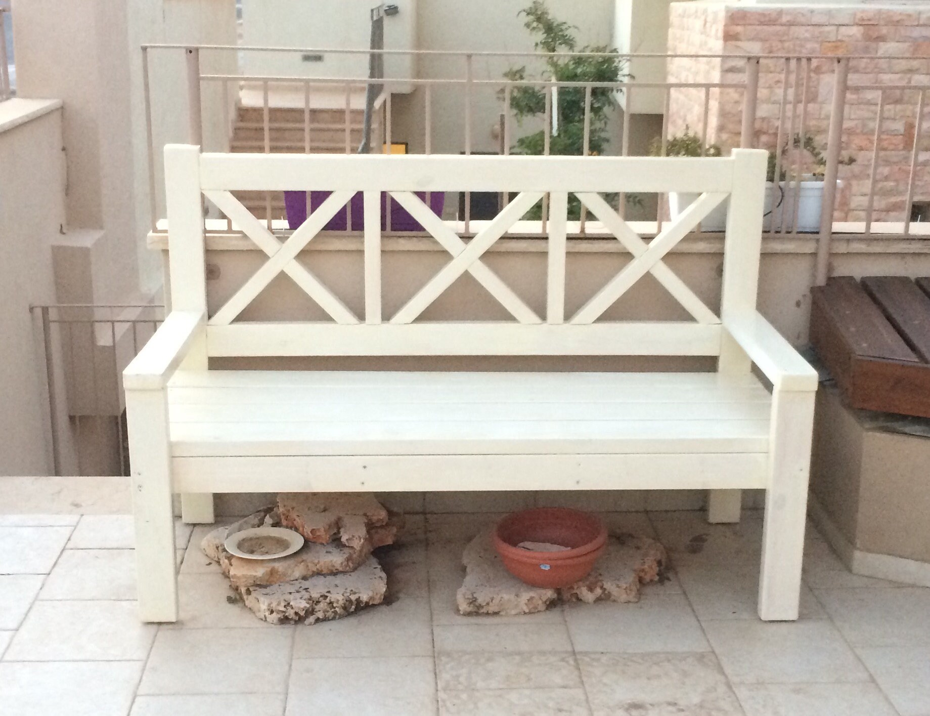 Patio Bench Plans, Rustic Bench Plans, Weekend Project Plan, Digital ...