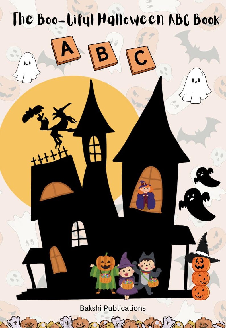Boo-tiful Halloween Coloring ABC Book - Etsy