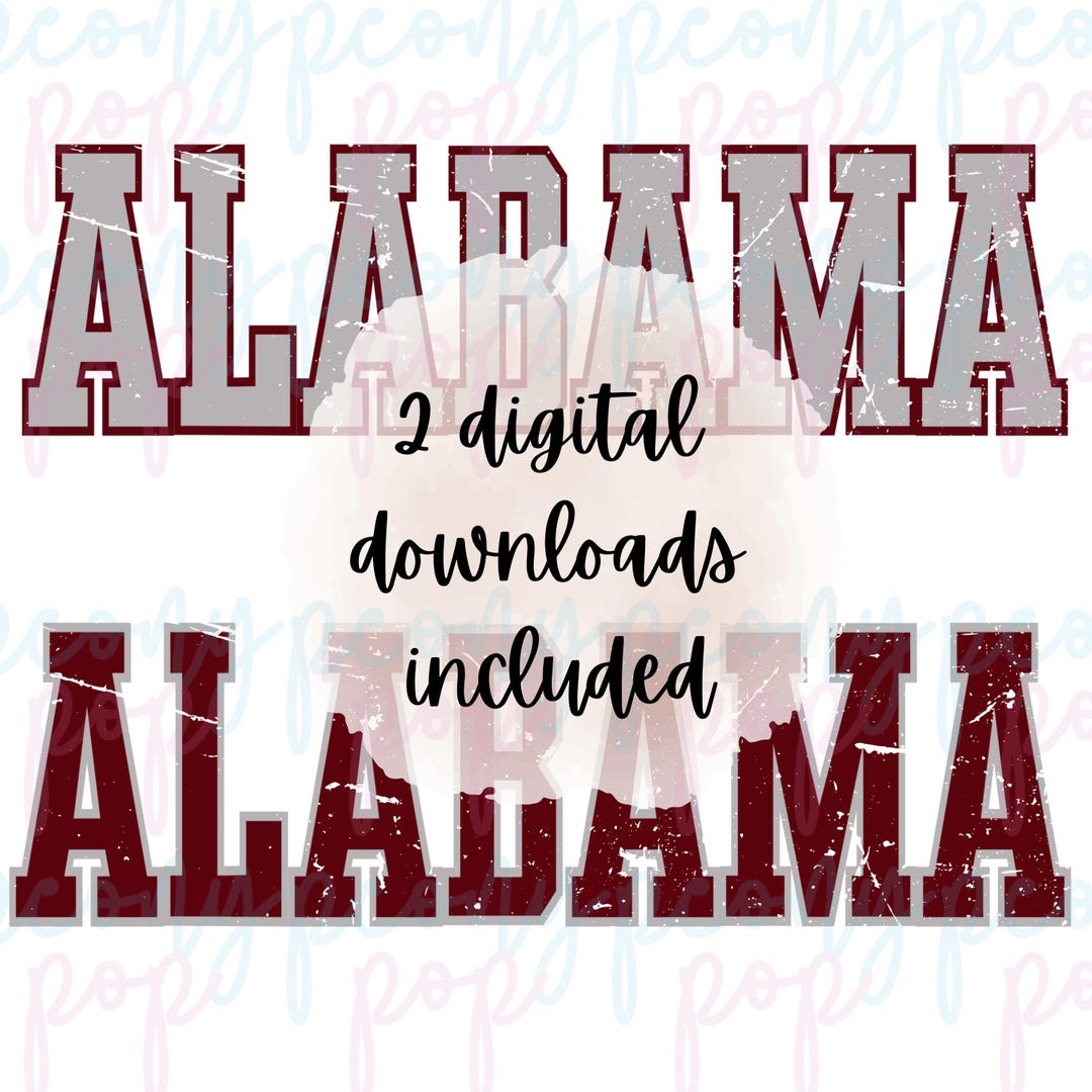 Preppy Alabama Png Roll Tide Bama Png Digital Download Trendy Football Digital Download PNG - Etsy