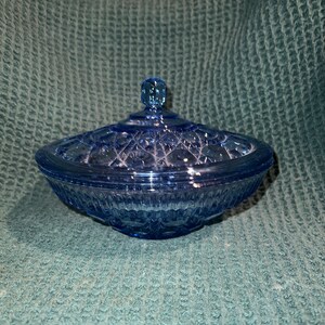 Vintage Indiana Glass Windsor Button & Cane Federal Glass Candy Dish ...