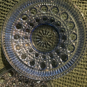 Vintage Indiana Glass Windsor Button & Cane Federal Glass Candy Dish ...