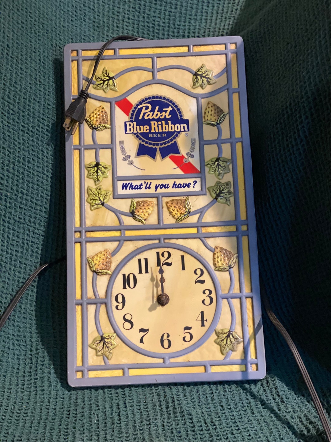 Light up Pabst Blue Ribbon Beer Sign With Strawberries. - Etsy