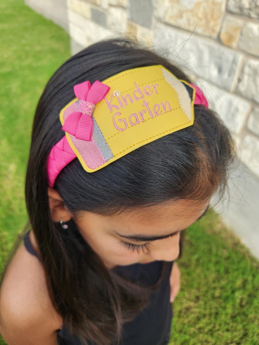 Personalized Pencil Headband, Headbands, Back to School Headbands - Etsy