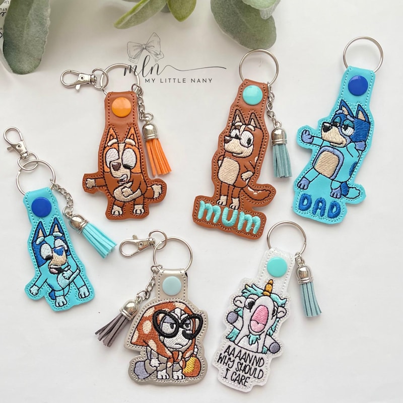 Bluey Key Chains - Etsy
