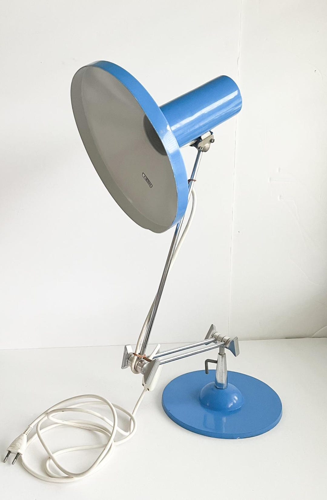 Extra Large Vintage Adjustable Desk Lamp Fully Working, Retro Hungarian ...