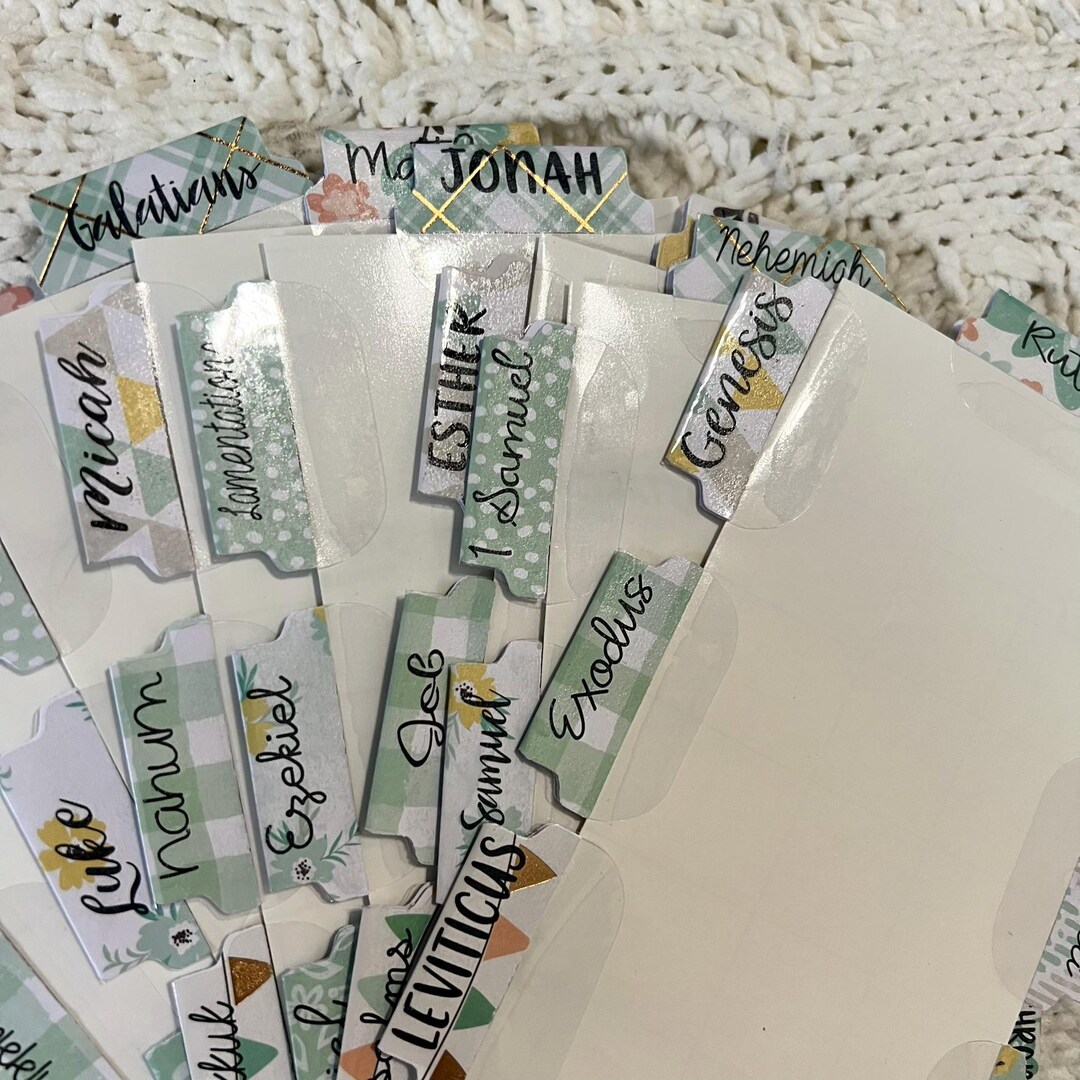 The Calm Books Bible Tabs With Pretty Gifts for Christian Bible Tab ...