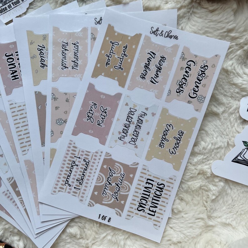 Believe It Books the Bible Tabs With Pretty Gifts for Christian Bible ...