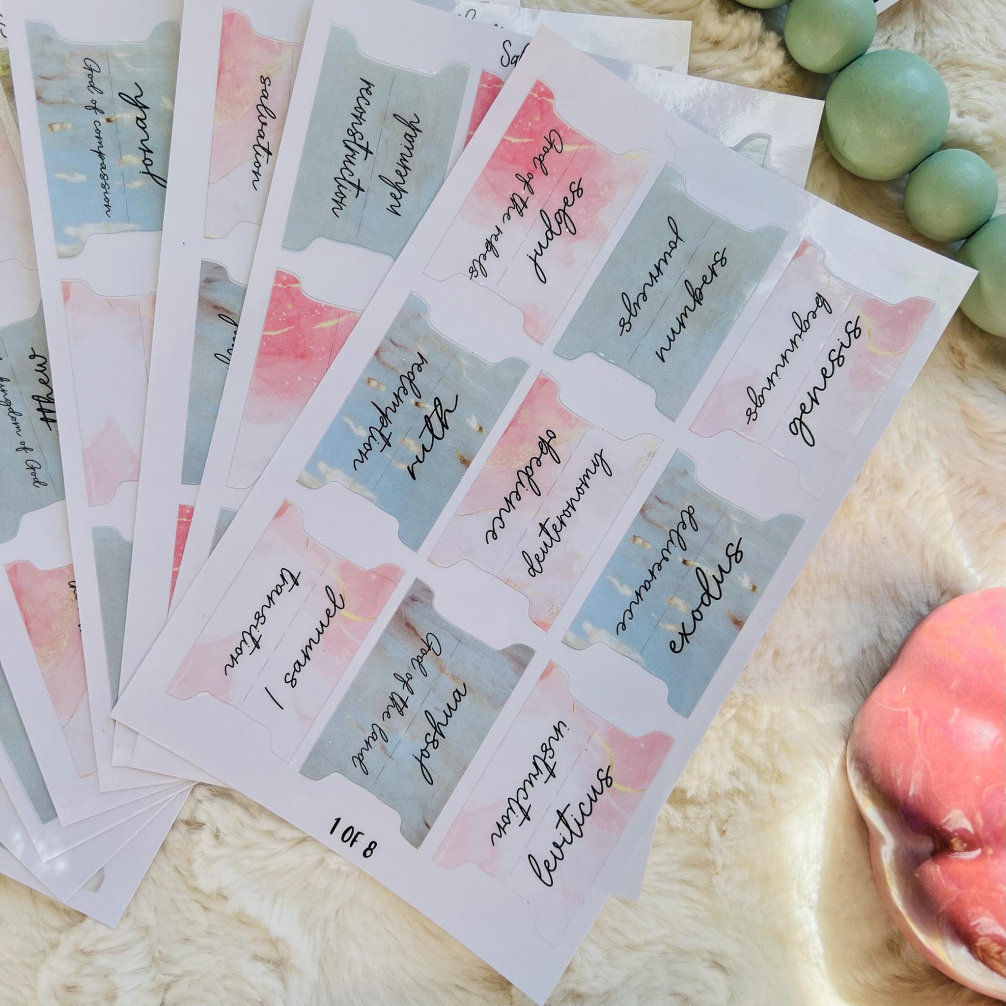 Tend Books the Bible Tabs With Pretty Gifts for Christian Bible Tab ...