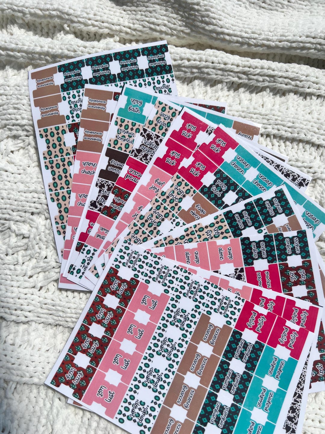 Prayer Western Tabs Books the Bible Tabs With Pretty Gifts for ...