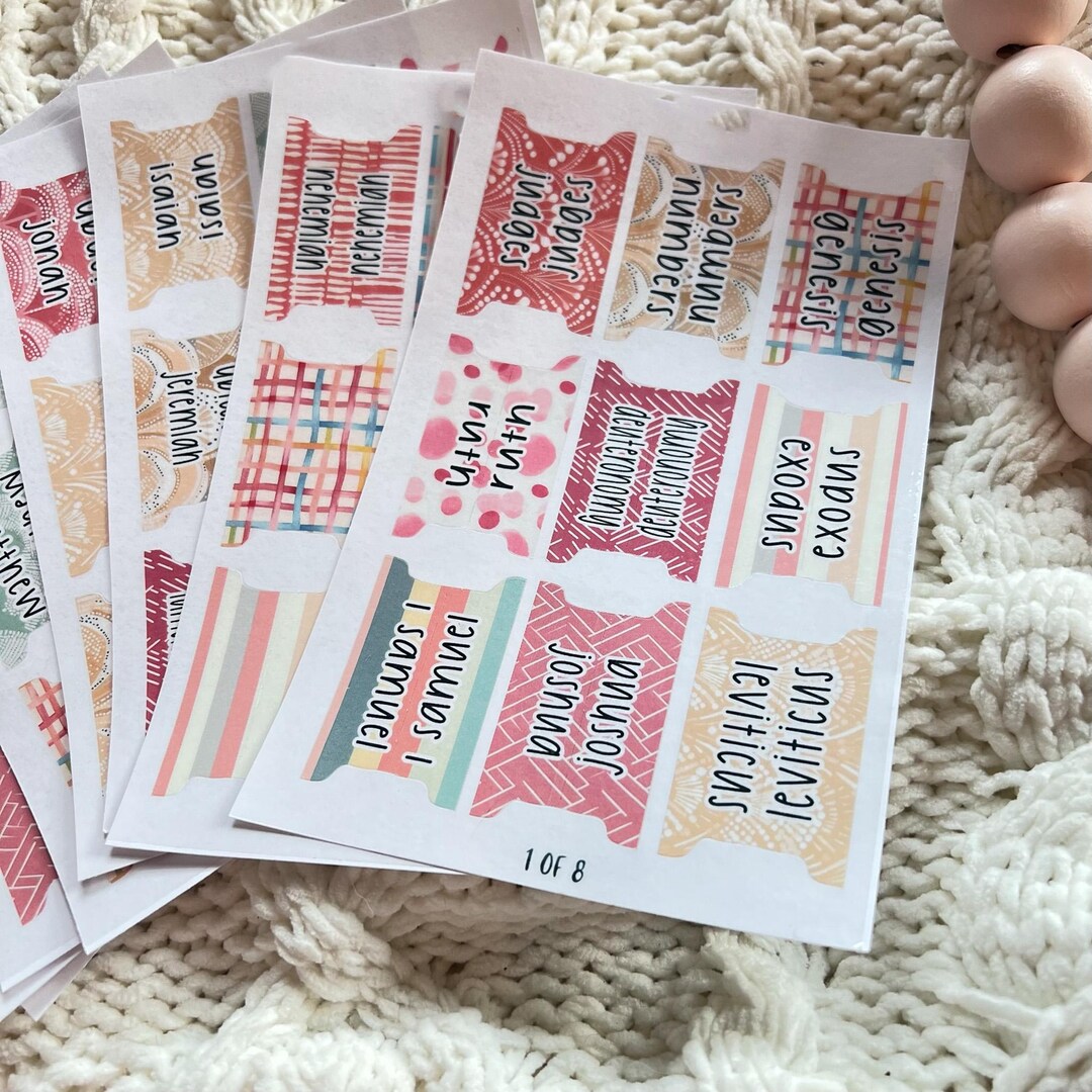 Tremble Books the Bible Tabs With Pretty Gifts for Christian Bible Tab ...