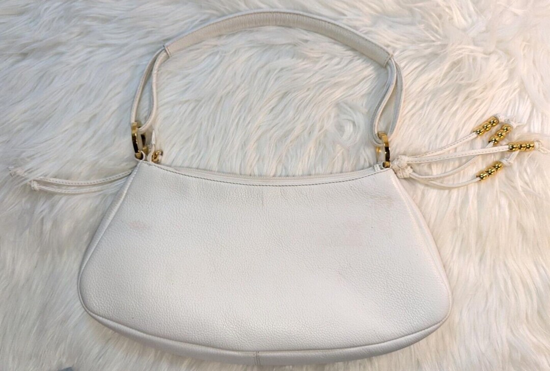 Vintage St. Johns Collection Italian Leather Hand Bag Purse Beaded - Etsy