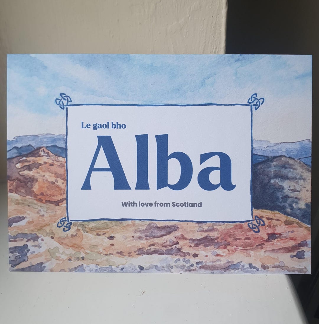 Scotland Alba Card | Scottish Gaelic, Hills, Landscape, Nature ...