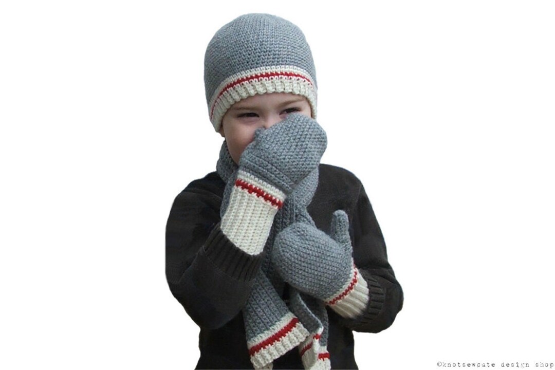 CROCHET PATTERN - Winter Woolies Scarf Set - Instant Download (PDF) - Etsy