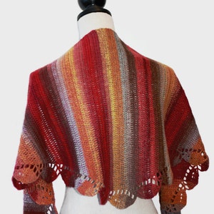 CROCHET PATTERN - Autumn Leaves Shawl - Instant Download (PDF) - Etsy
