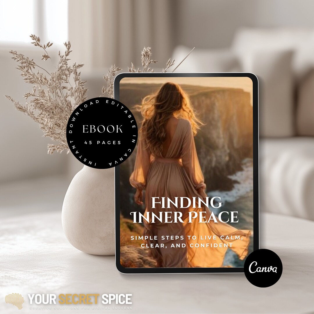 Ebook Finding Your Inner Peace I Canva I MRR I Mindfullness I Mental ...