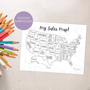 Sales Map INSTANT DOWNLOAD - Etsy