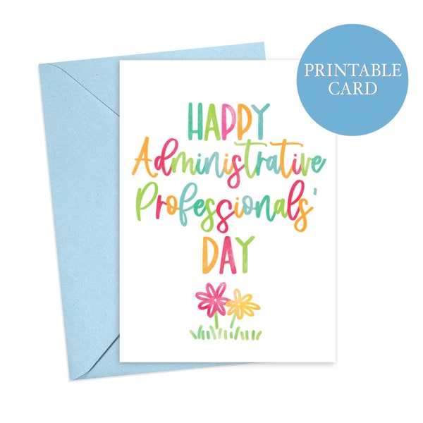 Administrative Professional Day Card - Etsy