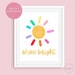 Positive Affirmations Rainbow Canvas Print - Kids Room Wall Art ...