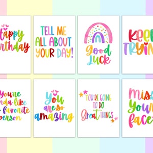 Printable Lunchbox Notes | Positive Notes | Inspiring Notes for Kids ...