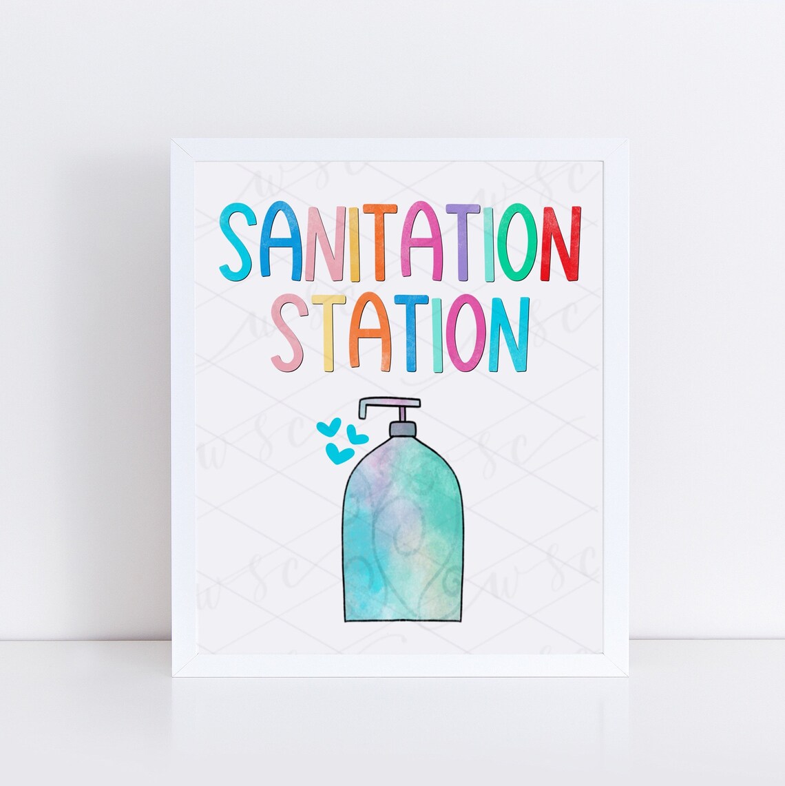 Sanitation Station Sign Printable Sign Hand Sanitizer Sign | Etsy