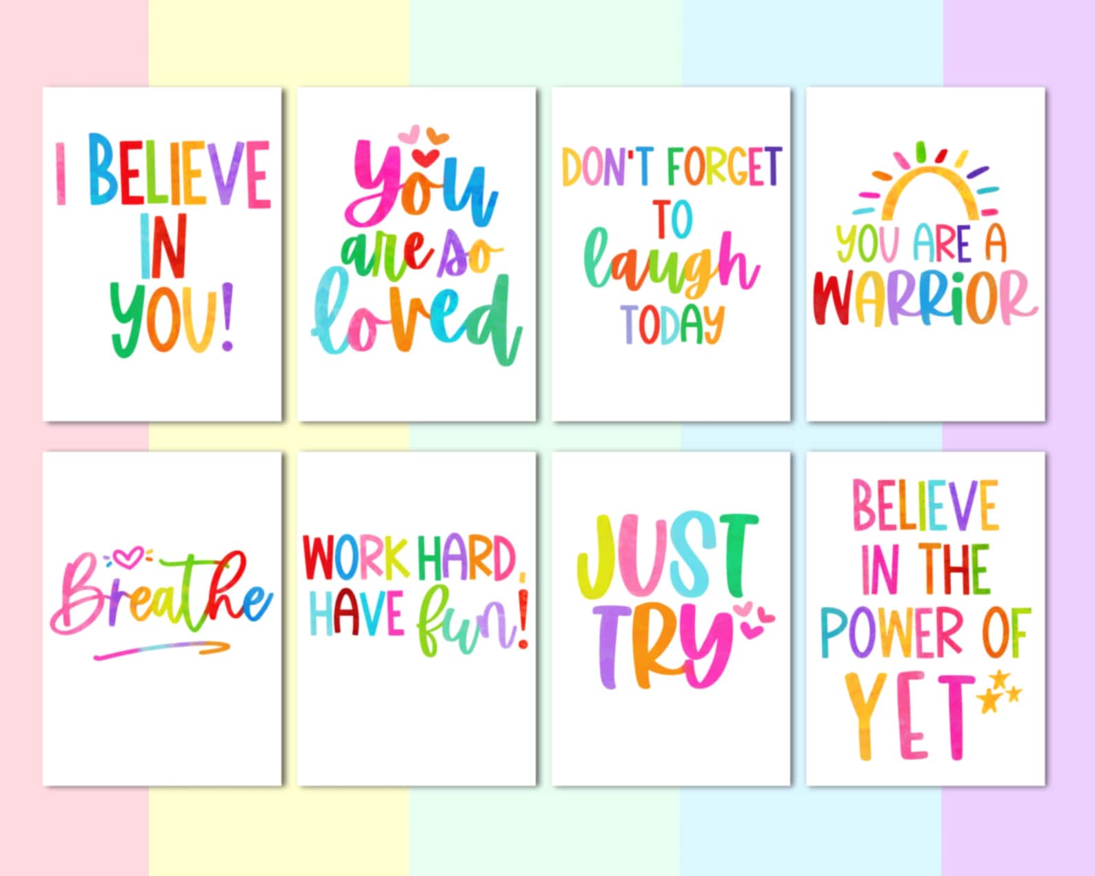 Printable Lunchbox Notes Positive Notes Inspiring Notes - Etsy Canada