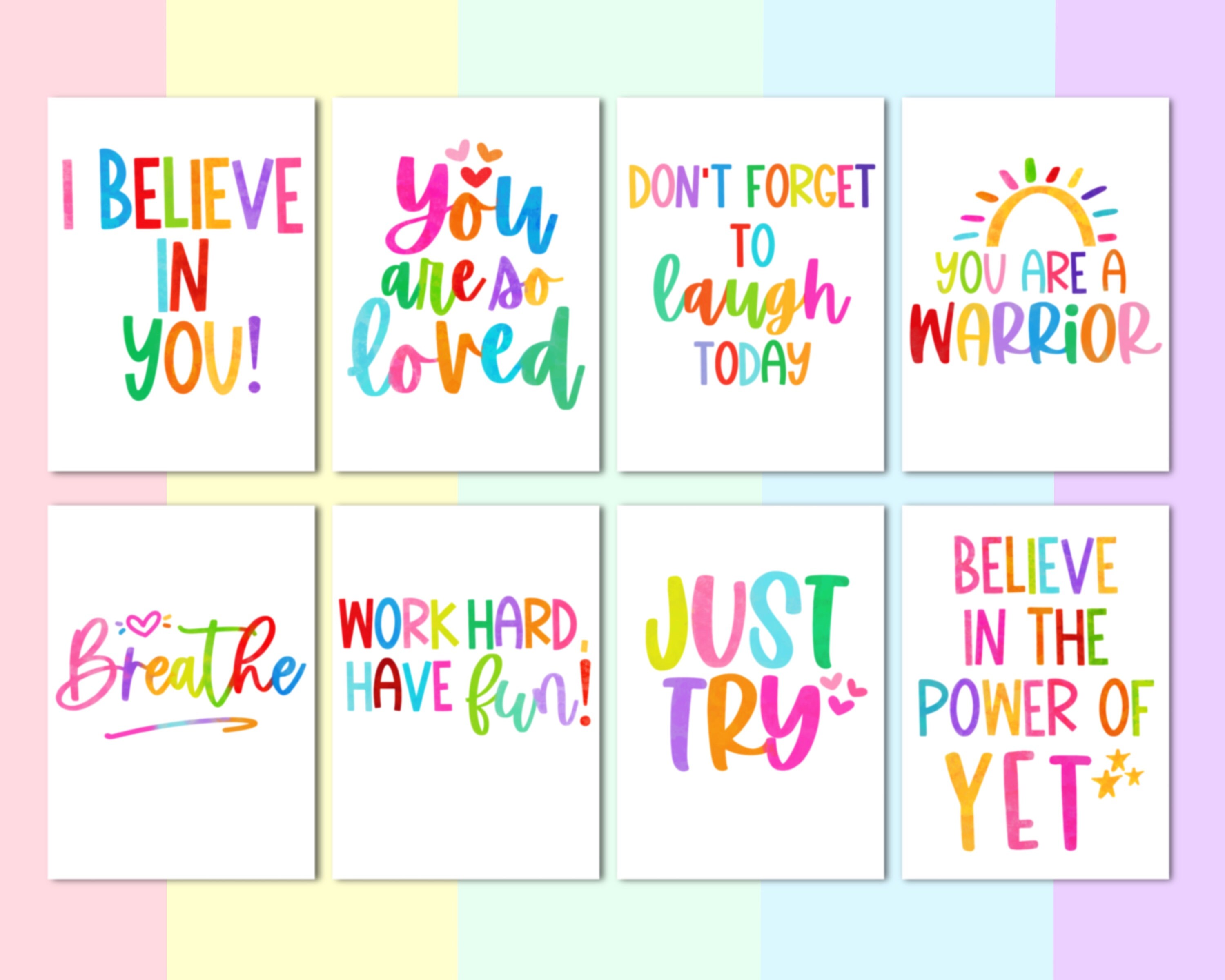 Printable Lunchbox Notes Positive Notes Inspiring Notes - Etsy Canada