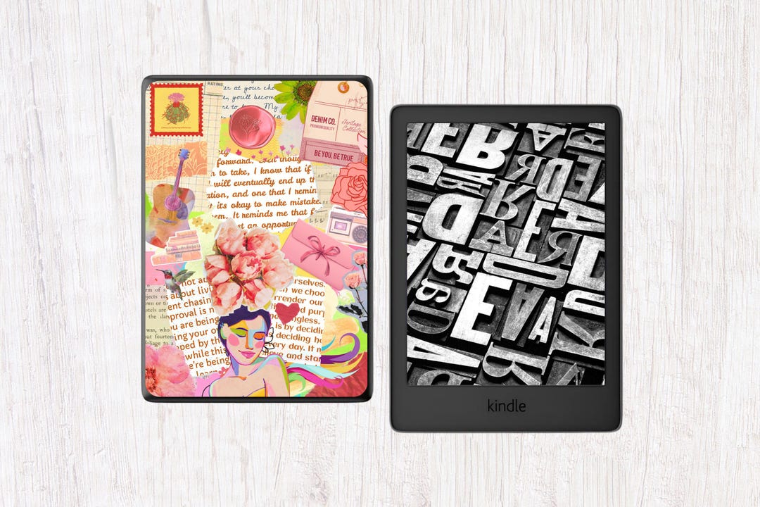 Kindle Collage Insert: Printable Art for Basic, Paperwhite, Scribe (PDF ...