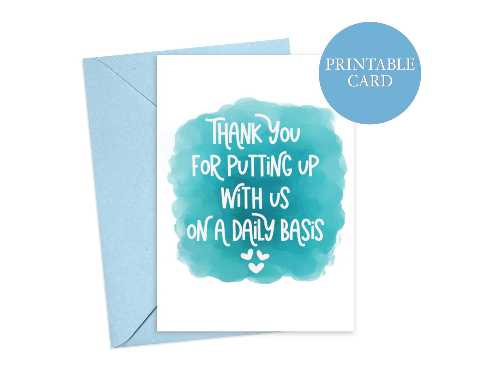 Thank you for putting up with us Card Funny Bosses Day | Etsy