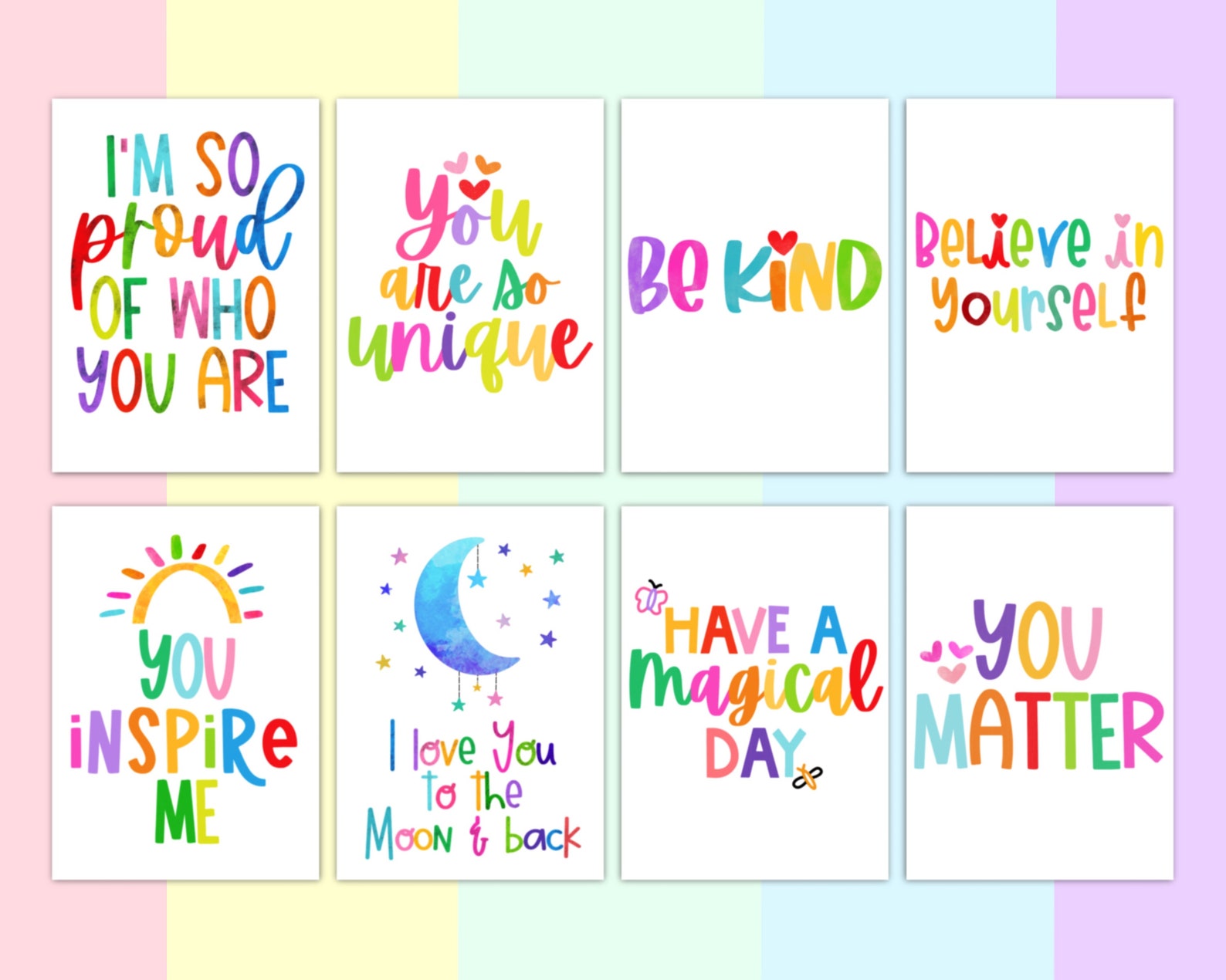 Printable Lunchbox Notes | Positive Notes | Inspiring Notes for Kids ...