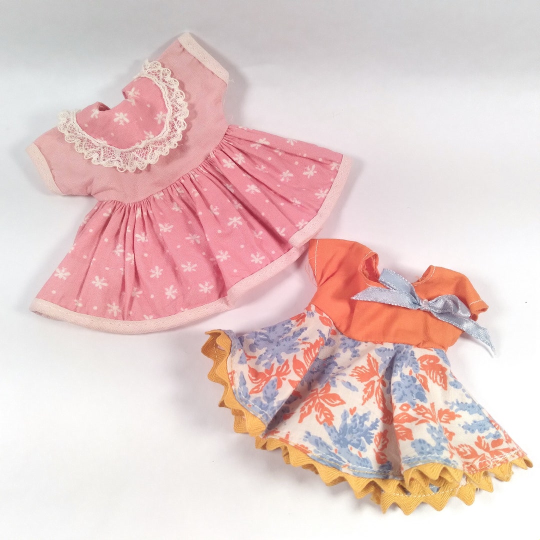 Lot of 2 Handmade Dresses 8 Hard Plastic Doll Clothes Ginny Ginger - Etsy