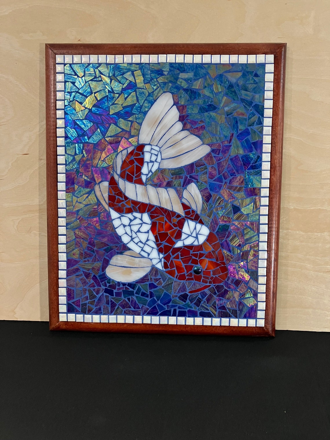 Mosaic Koi Wall Art - Etsy