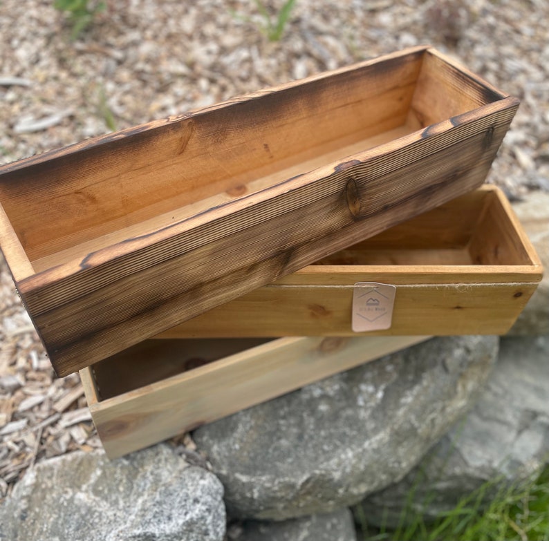 Rectangle Cedar Planter Box - Etsy