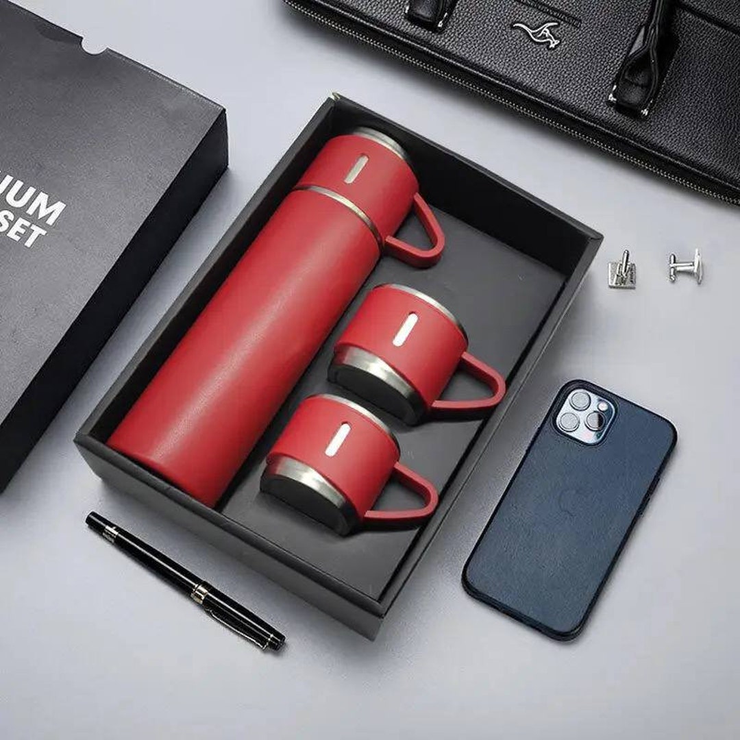 Thermal Bottle 500ML Stainless Steel Thermos Gift Set Office Business ...