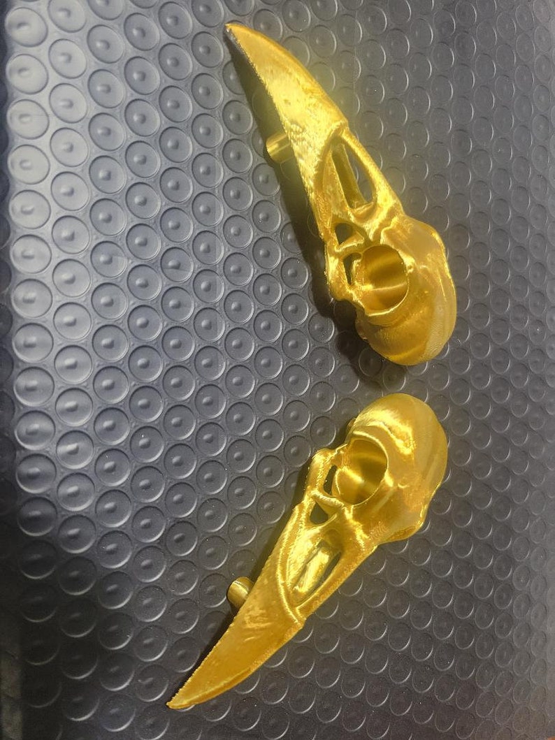 Raven Skull Cabinet Handles With Screws (set of 2) - Etsy