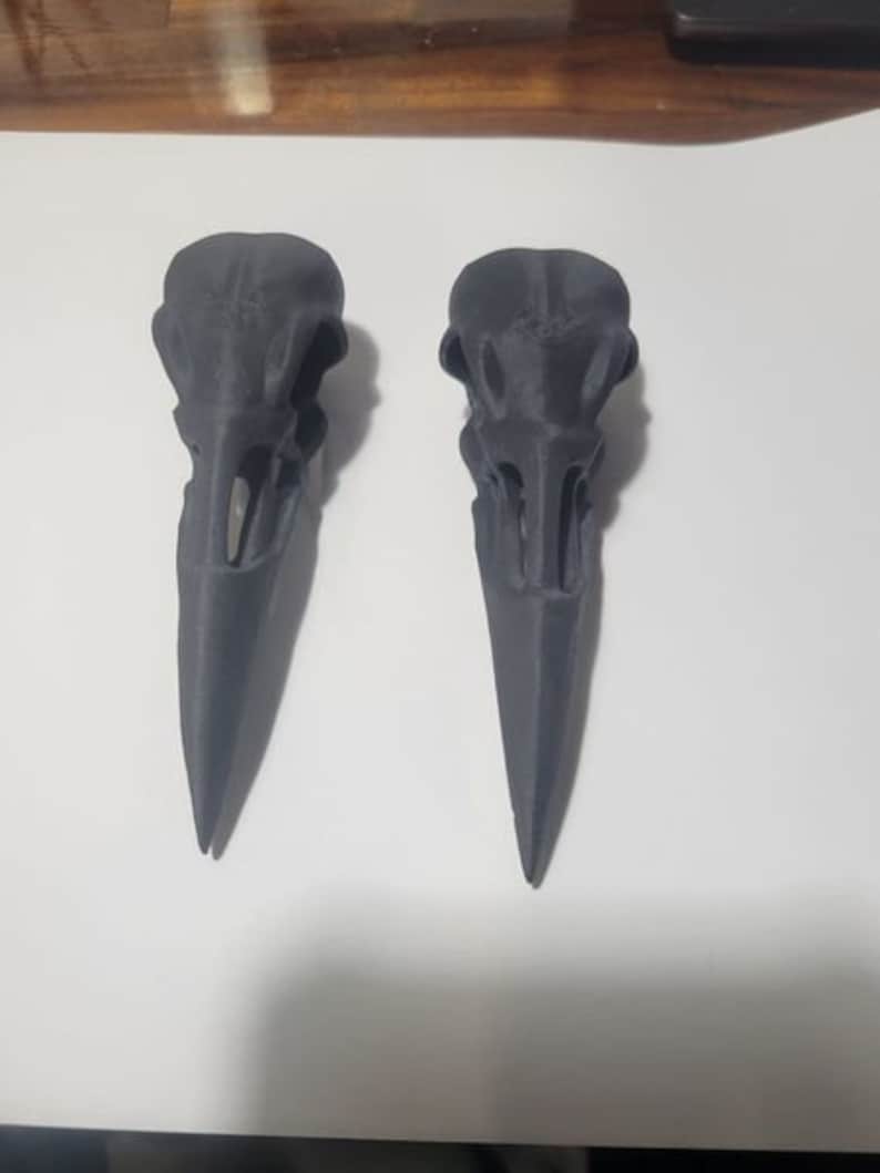 Raven Skull Cabinet Handles With Screws (set of 2) - Etsy