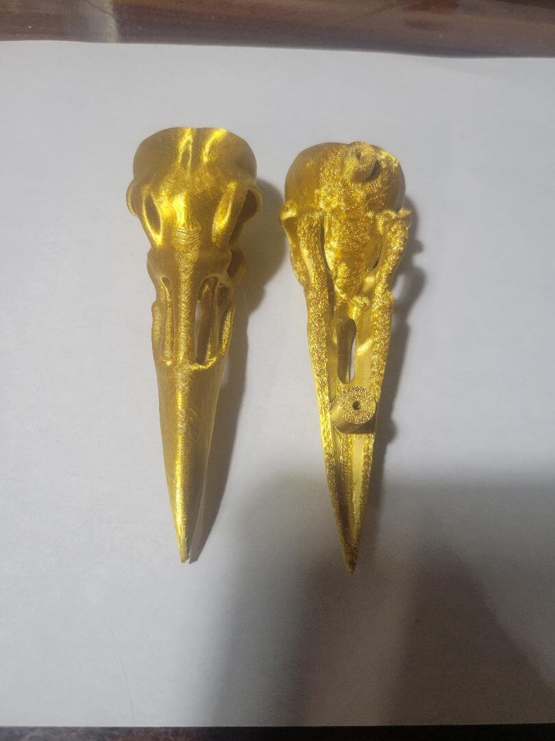 Raven Skull Cabinet Handles With Screws (set of 2) - Etsy
