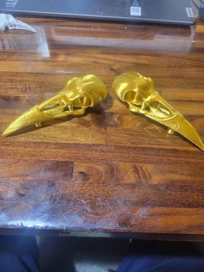 Raven Skull Cabinet Handles With Screws (set of 2) - Etsy