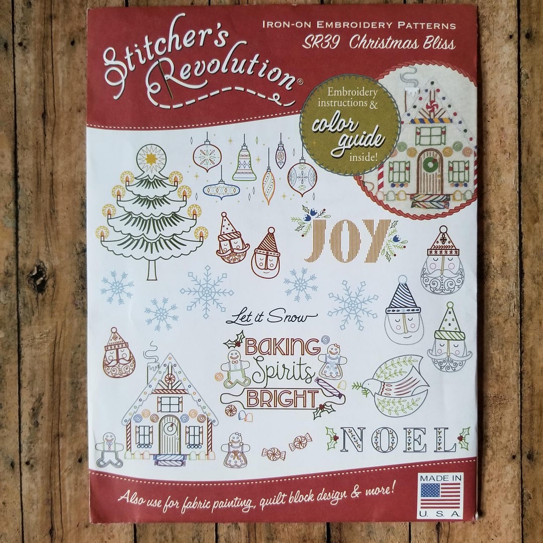 Stitcher's Revolution Embroidery Iron on Transfer Patterns Christmas ...
