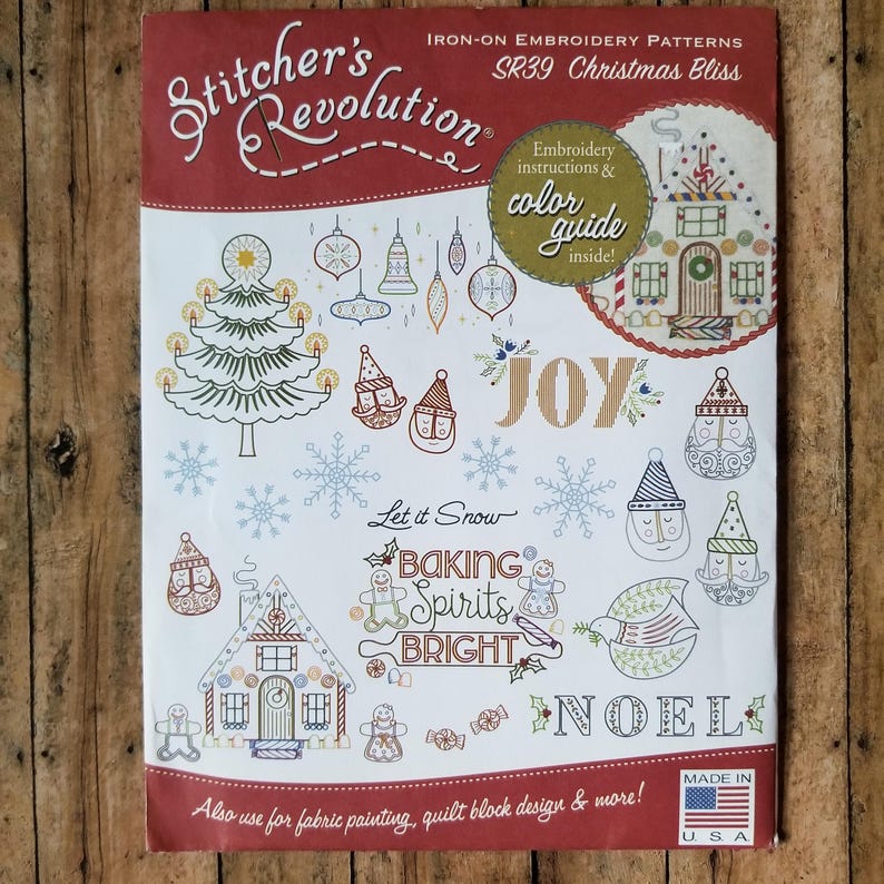 Stitcher's Revolution Embroidery Iron on Transfer Patterns Christmas ...