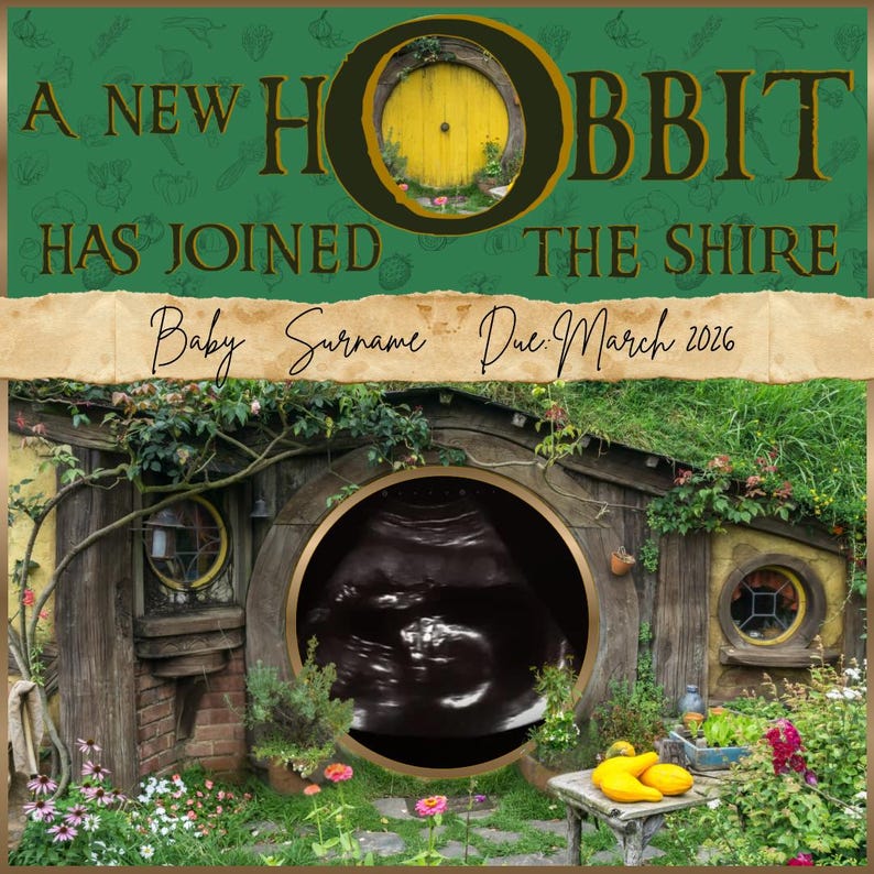 Hobbit Inspired Baby Reveal | A New Hobbit Has Joined the Shire ...