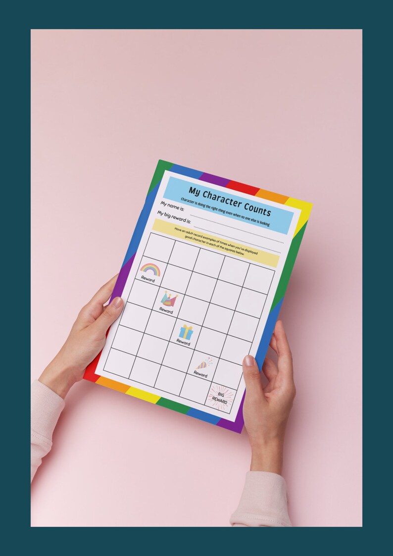 Character Reward Chart - Etsy