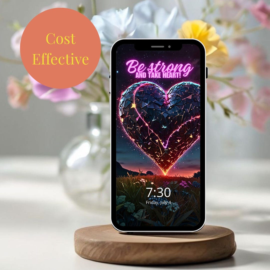 Christian Phone Wallpaper, Pink Heart Bible Wallpaper, Be Strong ...