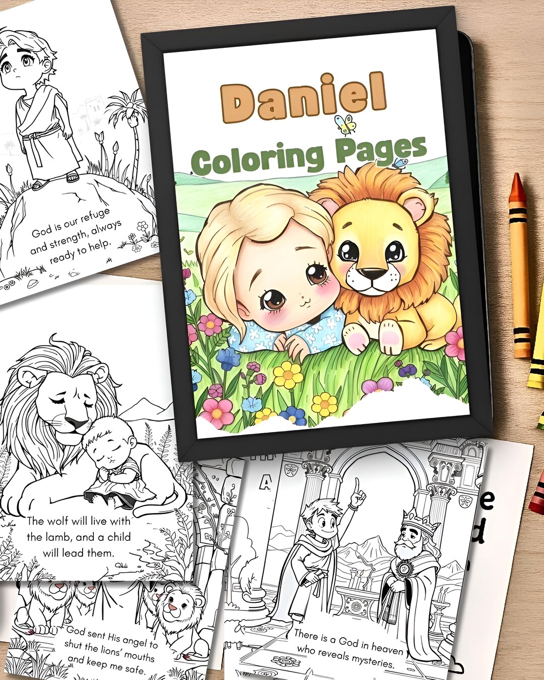 Bible Coloring Pages for Kids - Integrity, Prayer, Protection - Daniel ...