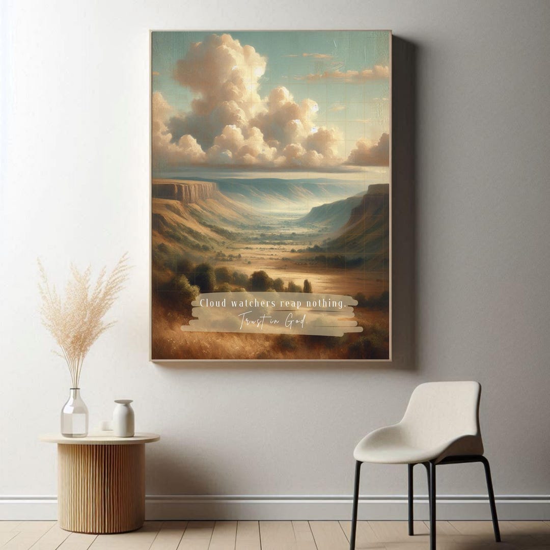 Cloud Gift Digital Art Download, Bible Verse Wall Decor Nursery, Modern ...