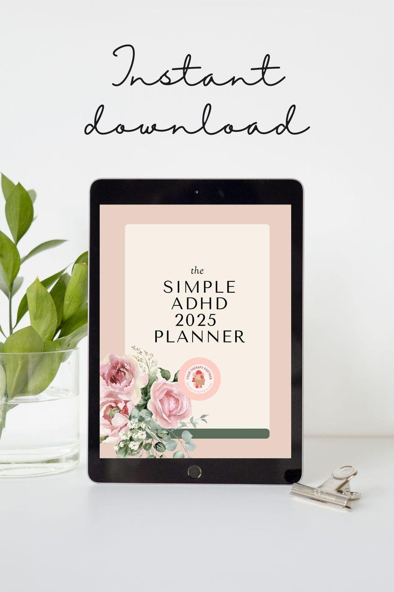 2025 Simple ADHD Digital Planner | Instant Download | Compatible With ...