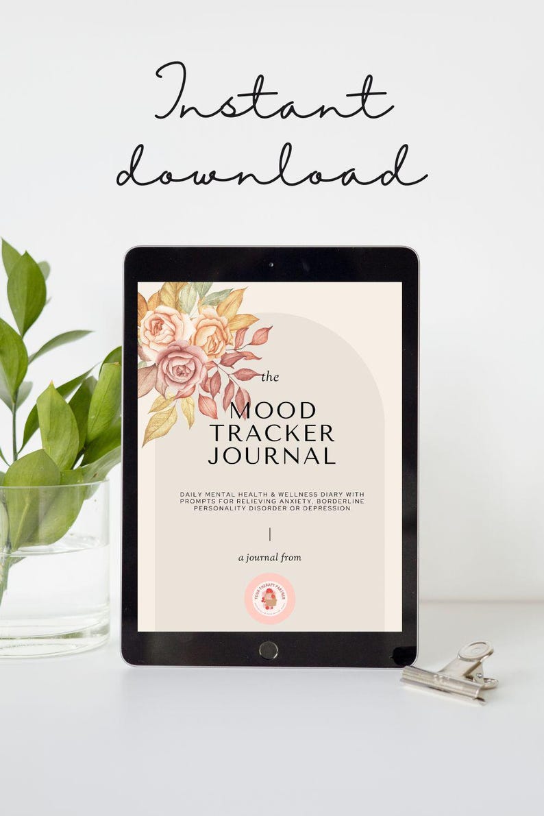 The Mood Tracker | Mood Journal | for Anxiety, Depression, Borderline ...