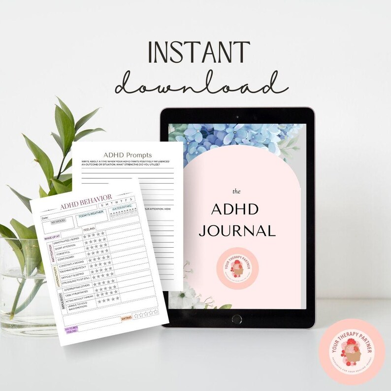 ADHD Journal | Digital Symptom Tracker | Goal Setting | Wellness ...