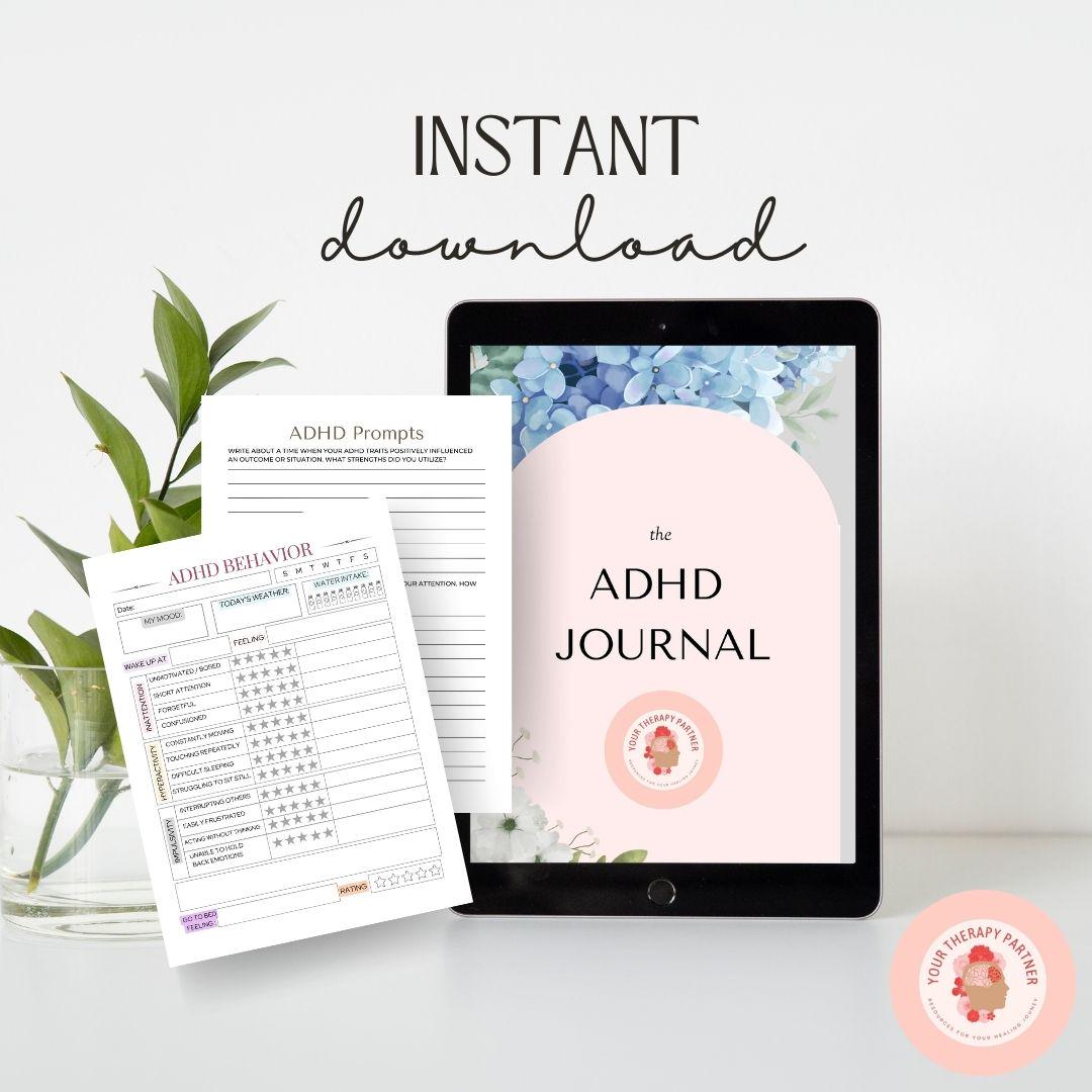 ADHD Journal | Digital Symptom Tracker | Goal Setting | Wellness ...