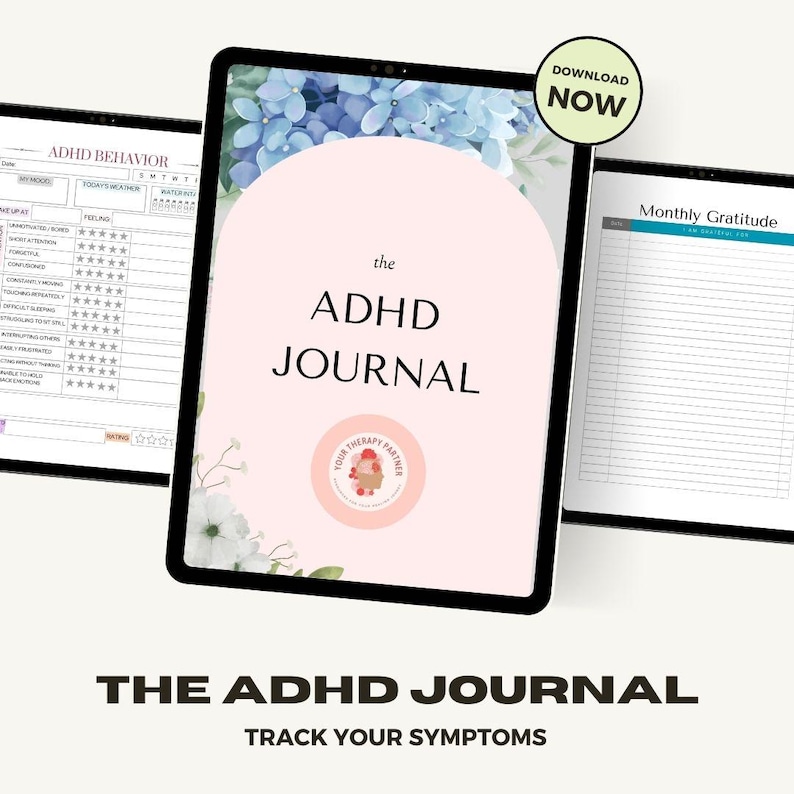 ADHD Journal | Digital Symptom Tracker | Goal Setting | Wellness ...