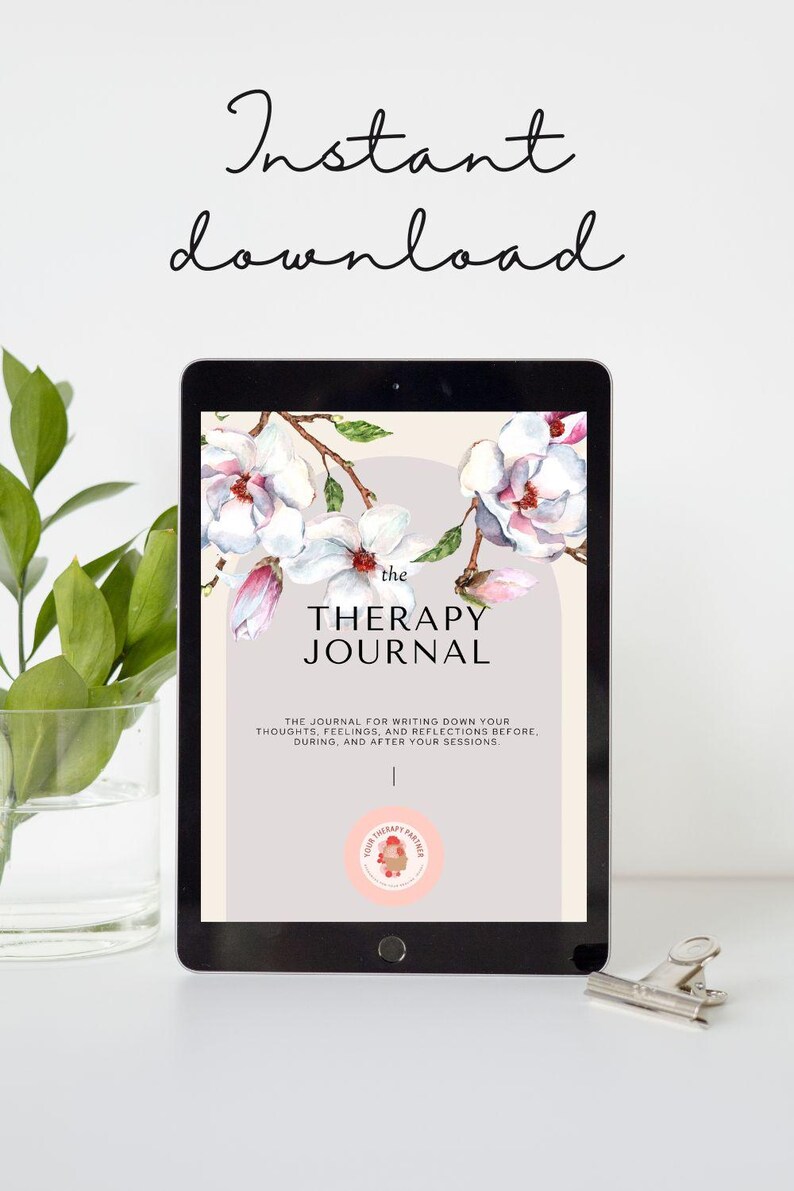 The Therapy Journal | Digital Download | E-journal | Self-care That ...
